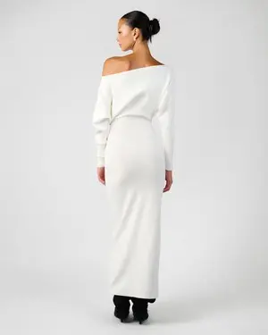 WeWoreWhat Off-shoulder Sweater Midi Dress