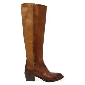 MADISON MAISON Knee High Stretch Boot - Cognac