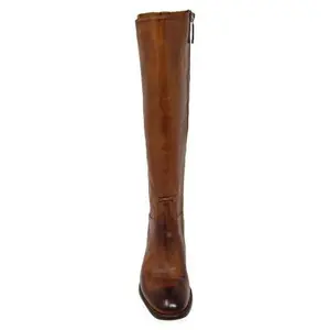 MADISON MAISON Knee High Stretch Boot - Cognac