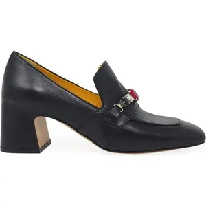 MADISON MAISON Heel Jewel Loafer - Black