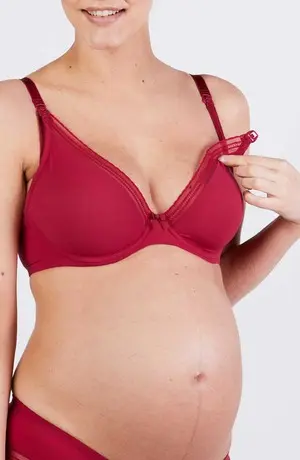 CACHE COEUR Maternity And Nursing Bra Milk - Burgundy