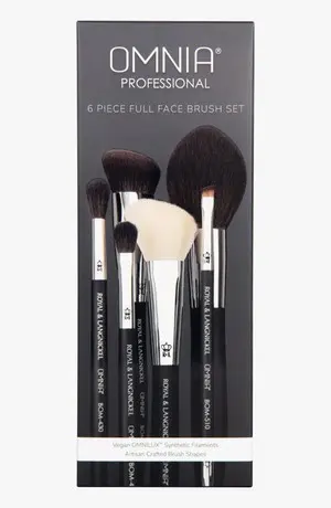 OMNIA BRUSH Full Face 6pc Makeup Brush Set