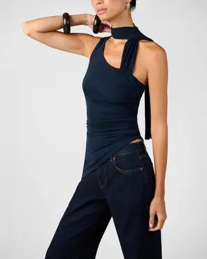 WeWoreWhat One-shoulder Draped Top