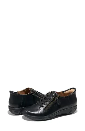 HALSA FOOTWEAR Alma Leather Sneakers - Black