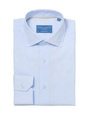 Robert Talbott Reynolds Contemporary Circle Print Shirt - Light Blue