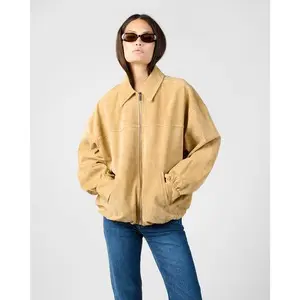 WeWoreWhat Premium Suede Bomber Jacket