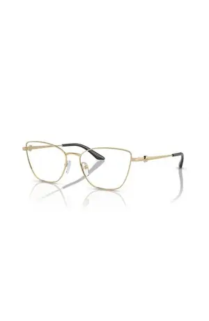 Armani Exchange 53mm Cat Eye Optical Glasses - Gold