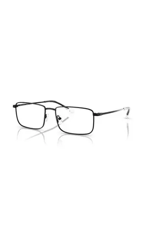 Armani Exchange 56mm Rectangle Optical Glasses - Black