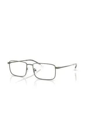 Armani Exchange 56mm Rectangle Optical Glasses - Green