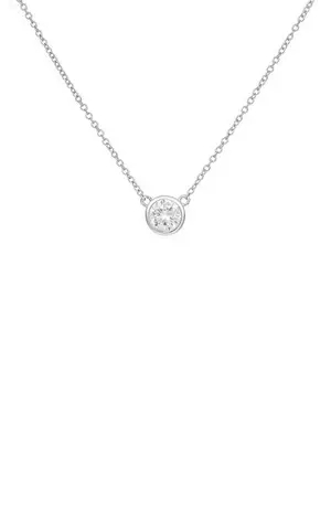 UNTAMED PETALS Tate Bezel Crystal Pendant Necklace - Silver