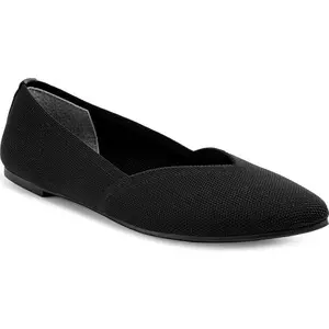 Me Too Alivia Pointed Toe Flat - Black