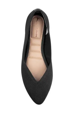 Me Too Alivia Pointed Toe Flat - Black