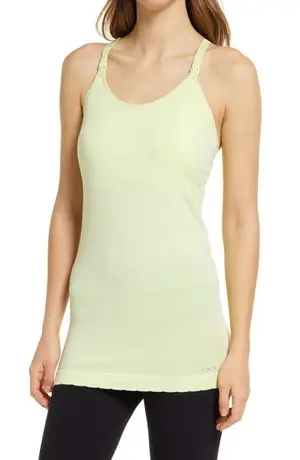 MODERN ETERNITY Ava Maternity And Nursing Racer Back Tank - Shadow Lime
