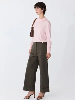 CALLAS MILANO Brody Cropped-cuff Pant - Forest