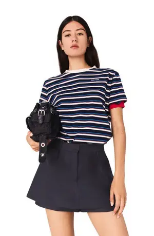Maje Tailored Skort - Navy