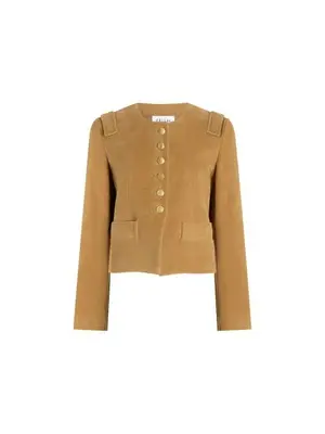 CALLAS MILANO Aubrey Cropped Jacket - Camel