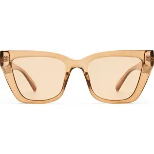 Le Specs Le Coeur 53mm Cat Eye Sunglasses - Barley/latte Tint