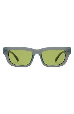 Le Specs Le Castle D-frame Sunglasses - Shadow/moss Mono