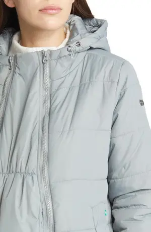 MODERN ETERNITY 3-in-1 Quilted Waterproof Maternity Puffer Coat - Graphite