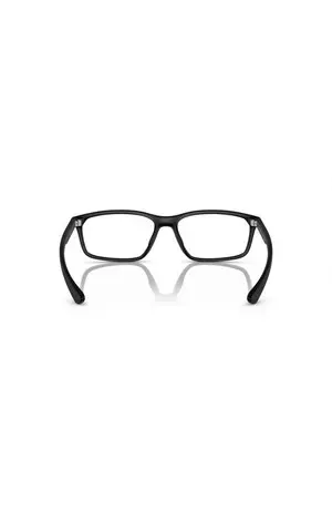 Armani Exchange Rectangle Full Rim Eyeglasses - Black