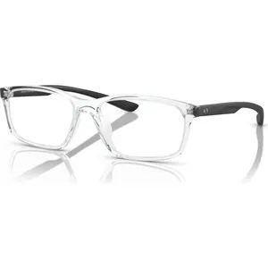 Armani Exchange 56mm Rectangle Optical Glasses - Transparent