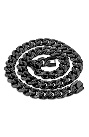 LARSON JEWELERS Stainless Steel Chain - Black