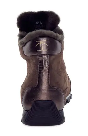 CANDICE COOPER Runlo Waterproof Shearling-lined High-top Sneakers - Dark Brown