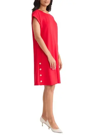 Jones New York Side Button Swing Dress