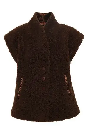 THE LULO PROJECT Faux Shearling Vest