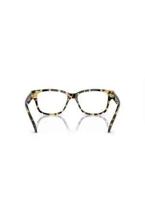 SWAROVSKI 52mm Rectangle Optical Glasses - Brown