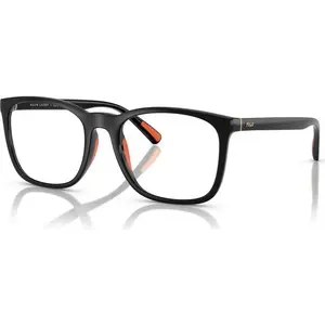 Polo Ralph Lauren 54mm Rectangle Optical Glasses - Black