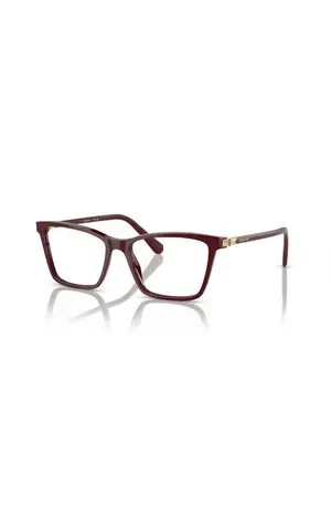 SWAROVSKI 51mm Rectangle Optical Glasses Red
