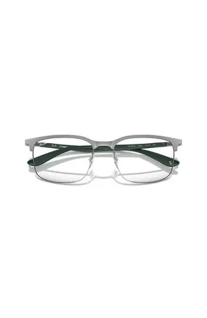 Ray-ban 57mm Square Optical Glasses - Grey