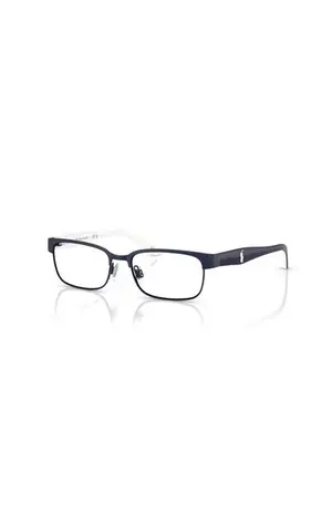 Polo Ralph Lauren 46mm Rectangle Optical Glasses - Blue