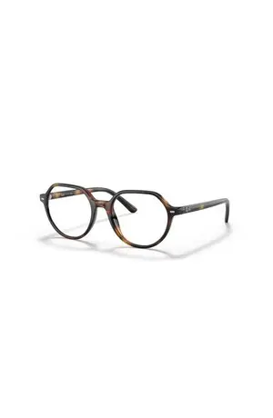 Ray-ban 47mm Square Optical Glasses - Tortoise
