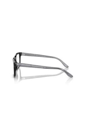 Emporio Armani 53mm Rectangle Eyeglasses - Black