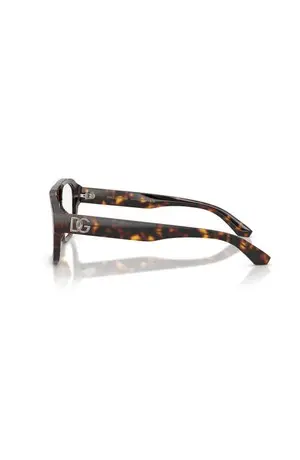 Dolce & Gabbana 55mm Pilot Optical Glasses - Tortoise