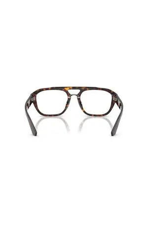 Dolce & Gabbana Pilot Acetate Eyeglasses - Tortoise