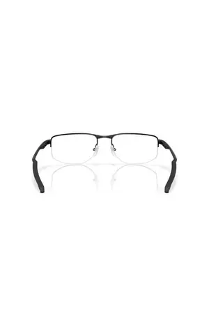 Oakley 56mm Rectangle Optical Glasses - Black