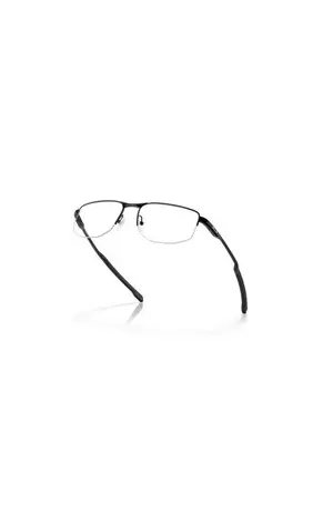 Oakley 56mm Rectangle Optical Glasses - Black