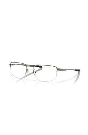 Oakley 56mm Rectangle Optical Glasses - Grey