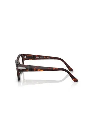 Persol Rectangle Acetate Full Rim Eyeglasses - Tortoise