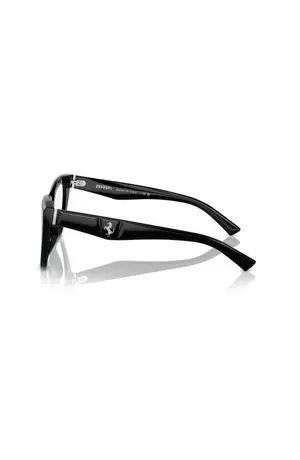 FERRARI 52mm Square Optical Glasses - Black