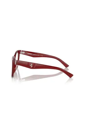 FERRARI 52mm Square Optical Glasses - Red
