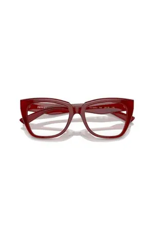 FERRARI 52mm Square Optical Glasses - Red