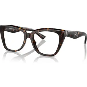 FERRARI 52mm Square Optical Glasses Tortoise