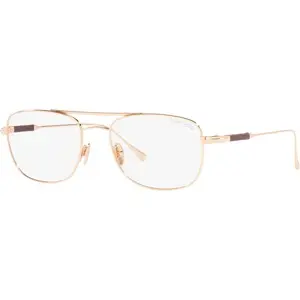 TOM FORD 54mm Square Optical Glasses - Gold