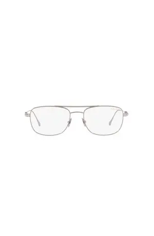 TOM FORD 54mm Square Optical Glasses - Silver
