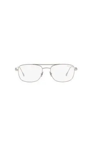 TOM FORD 54mm Square Optical Glasses - Silver
