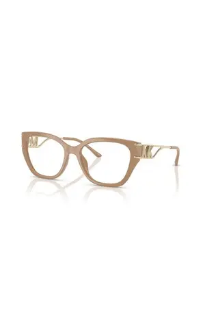 Michael Kors 54mm Square Optical Glasses - Beige